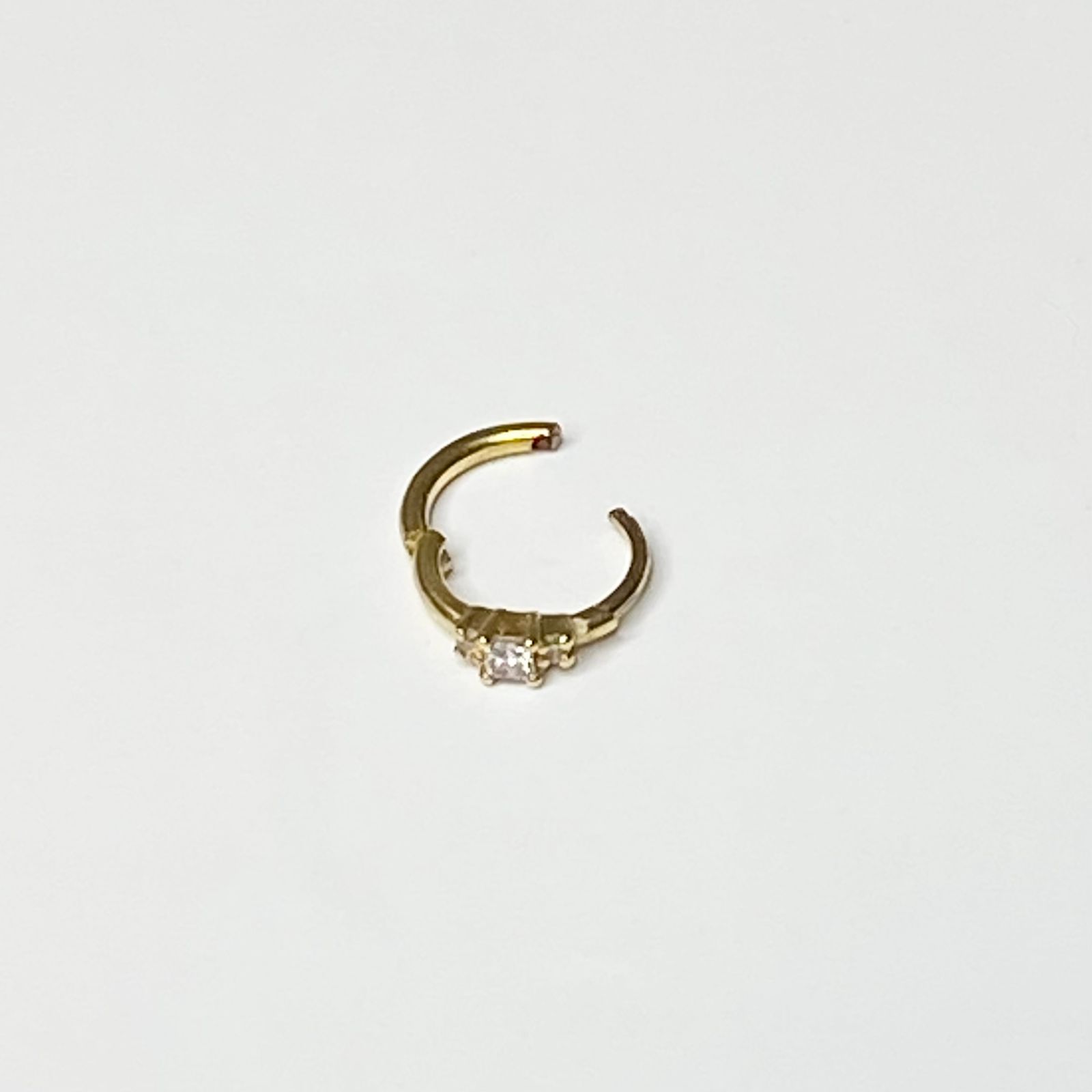 Maria Tash gold Princess huggie earring | The Luxury Flavor