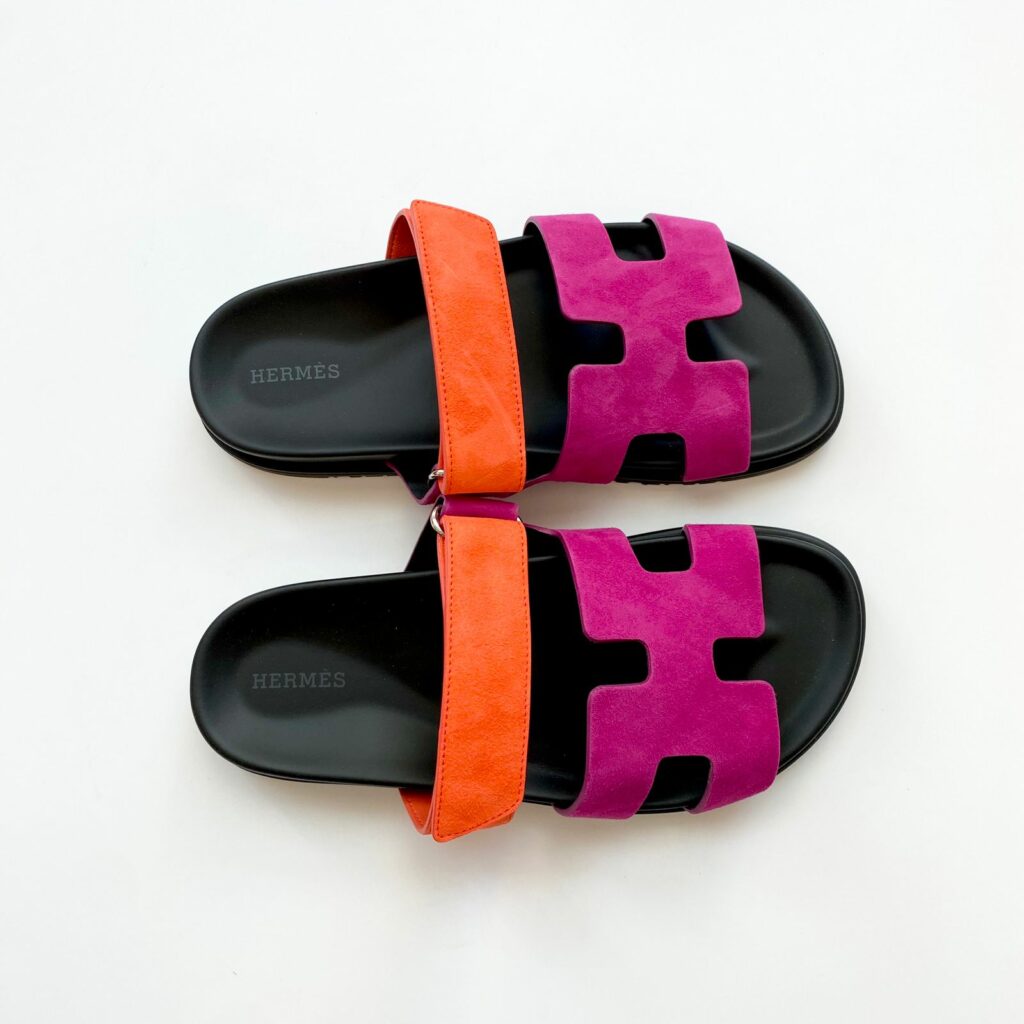 Hermes Chypre Rose Chapas / Orange Size 37,5 | The Luxury Flavor