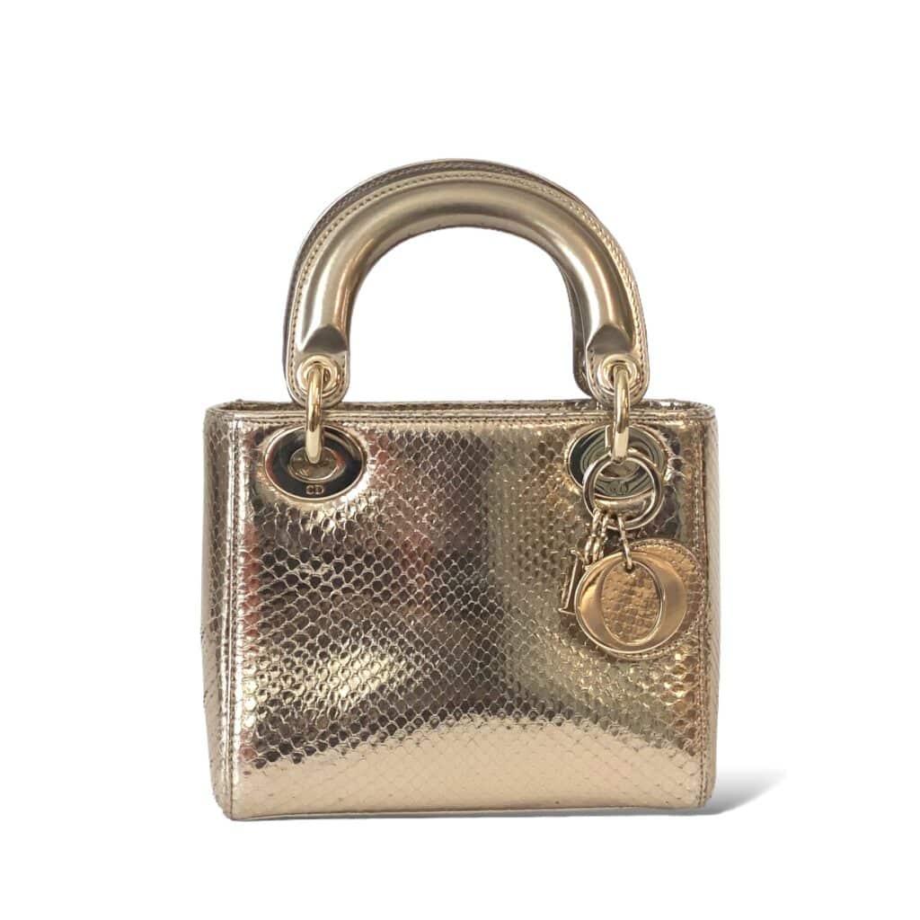 Christian Dior Lady Dior Mini Python | The Luxury Flavor