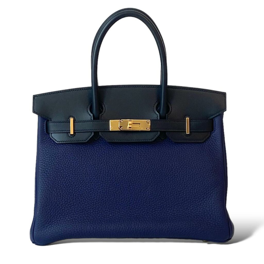 Hermes Birkin 30 Black and Dark Blue GHW | The Luxury Flavor