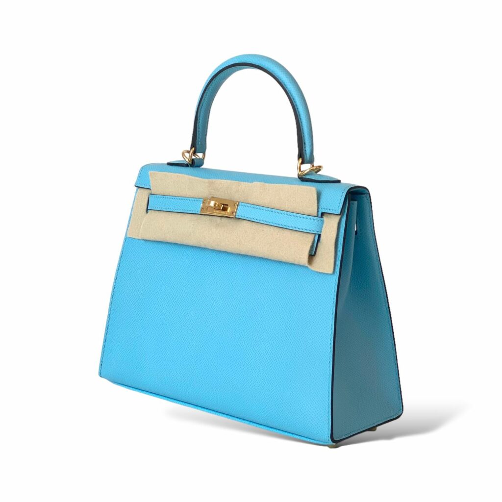 Hermes Kelly 25 Bleu Celeste GHW | The Luxury Flavor