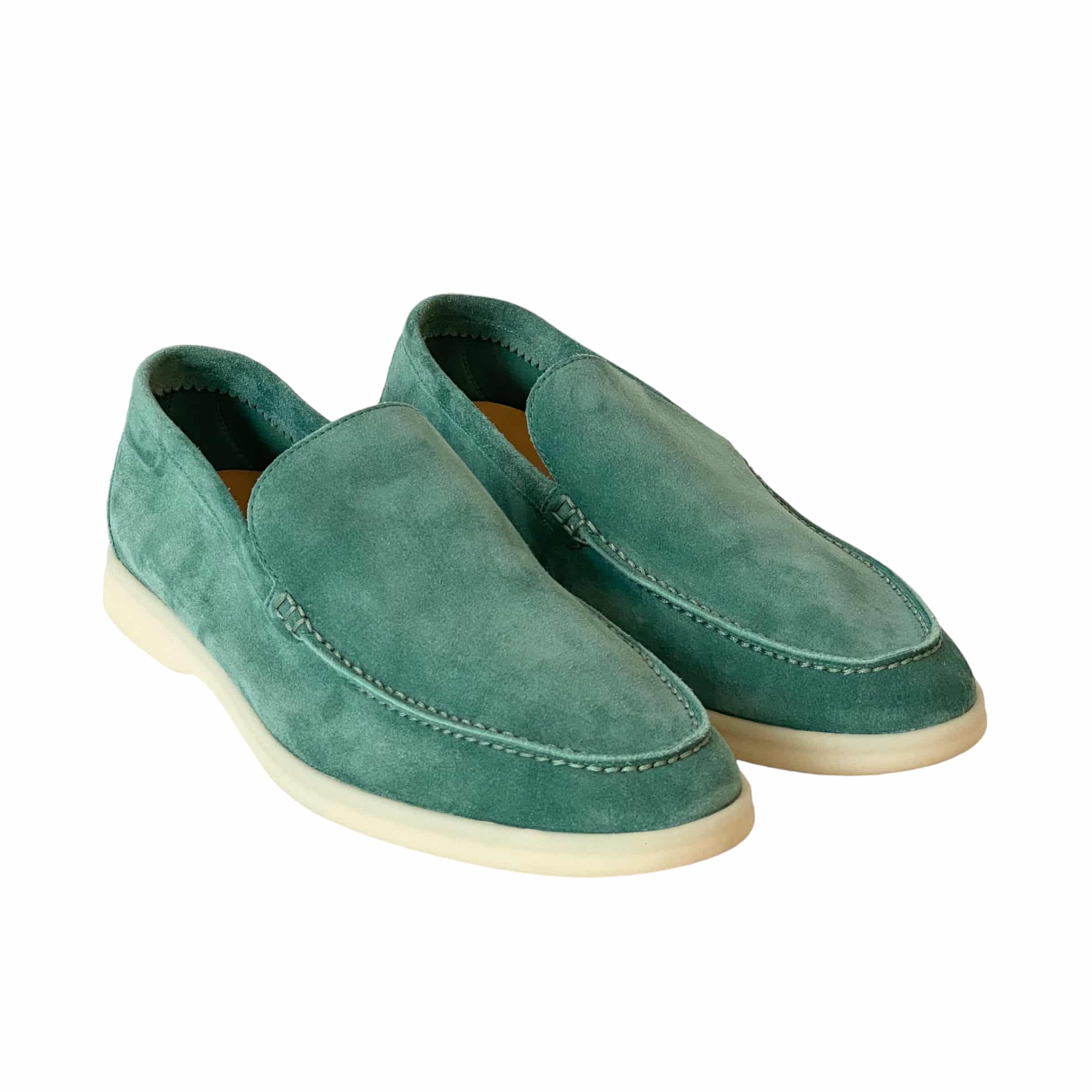 Loro Piana 41 EU Summer Charm Walk Loafers light green | The Luxury Flavor