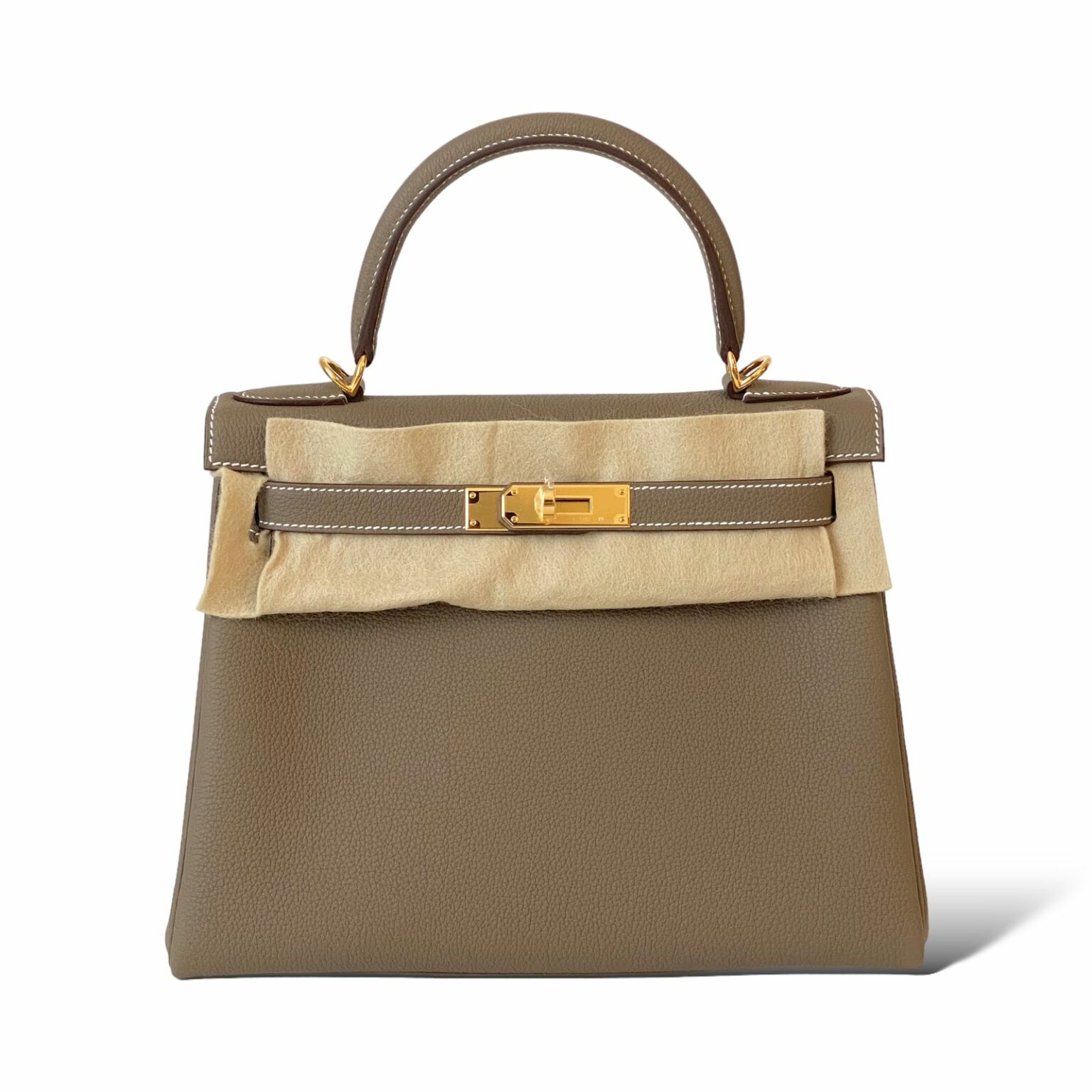 Hermes Kelly 28 Etoupe Retourne GHW | The Luxury Flavor