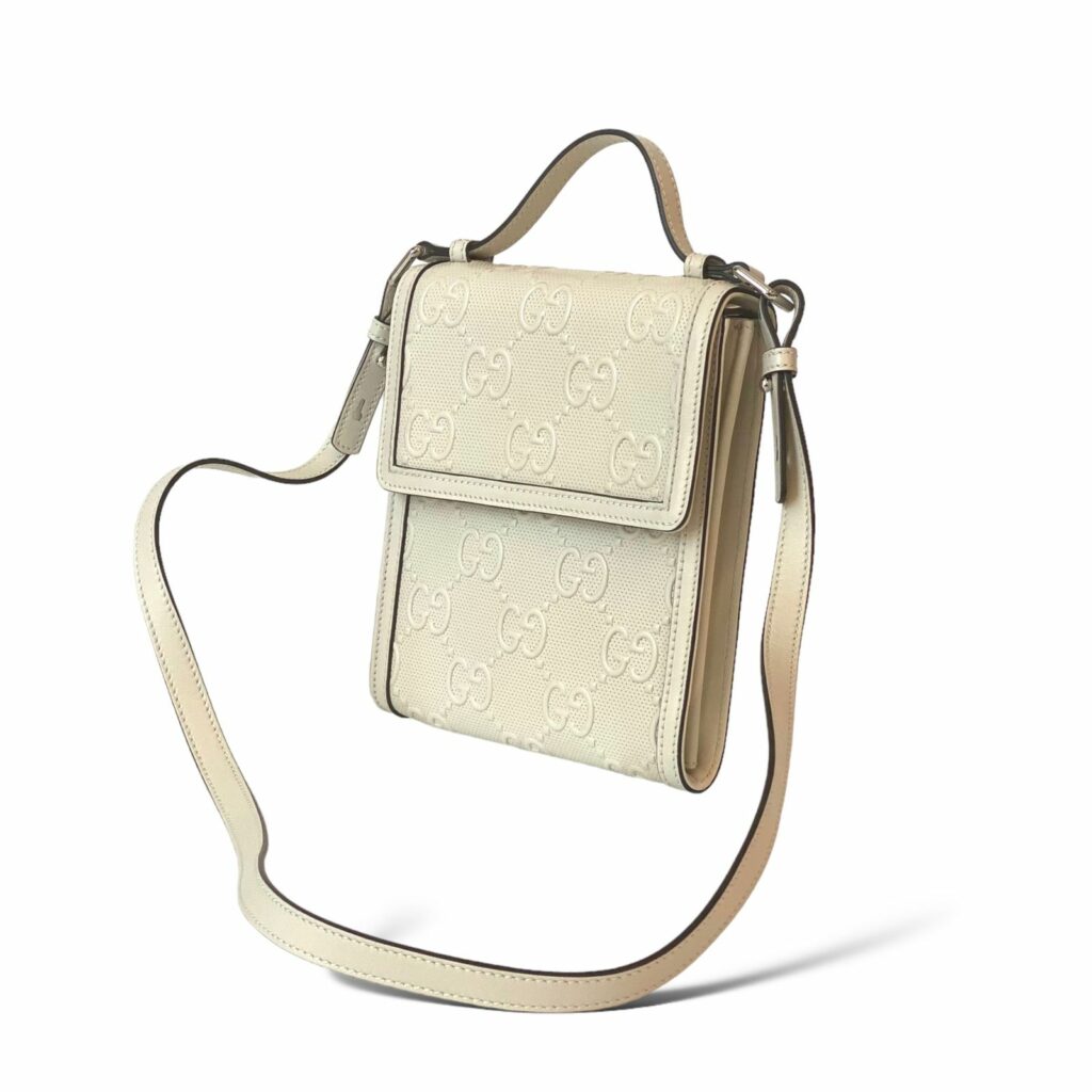 Gucci Embossed Leather Messenger Bag – The Luxury Flavor