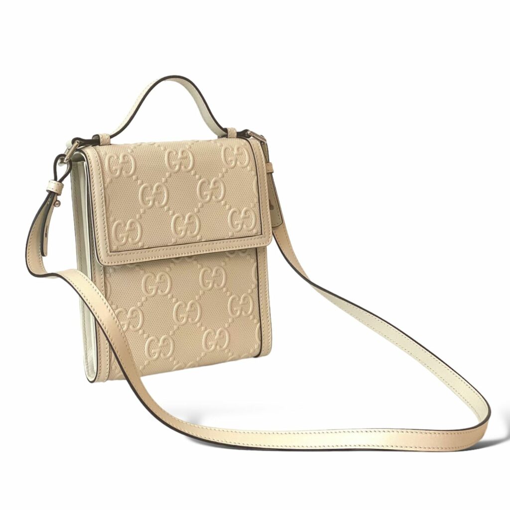 Gucci Embossed Leather Messenger Bag – The Luxury Flavor