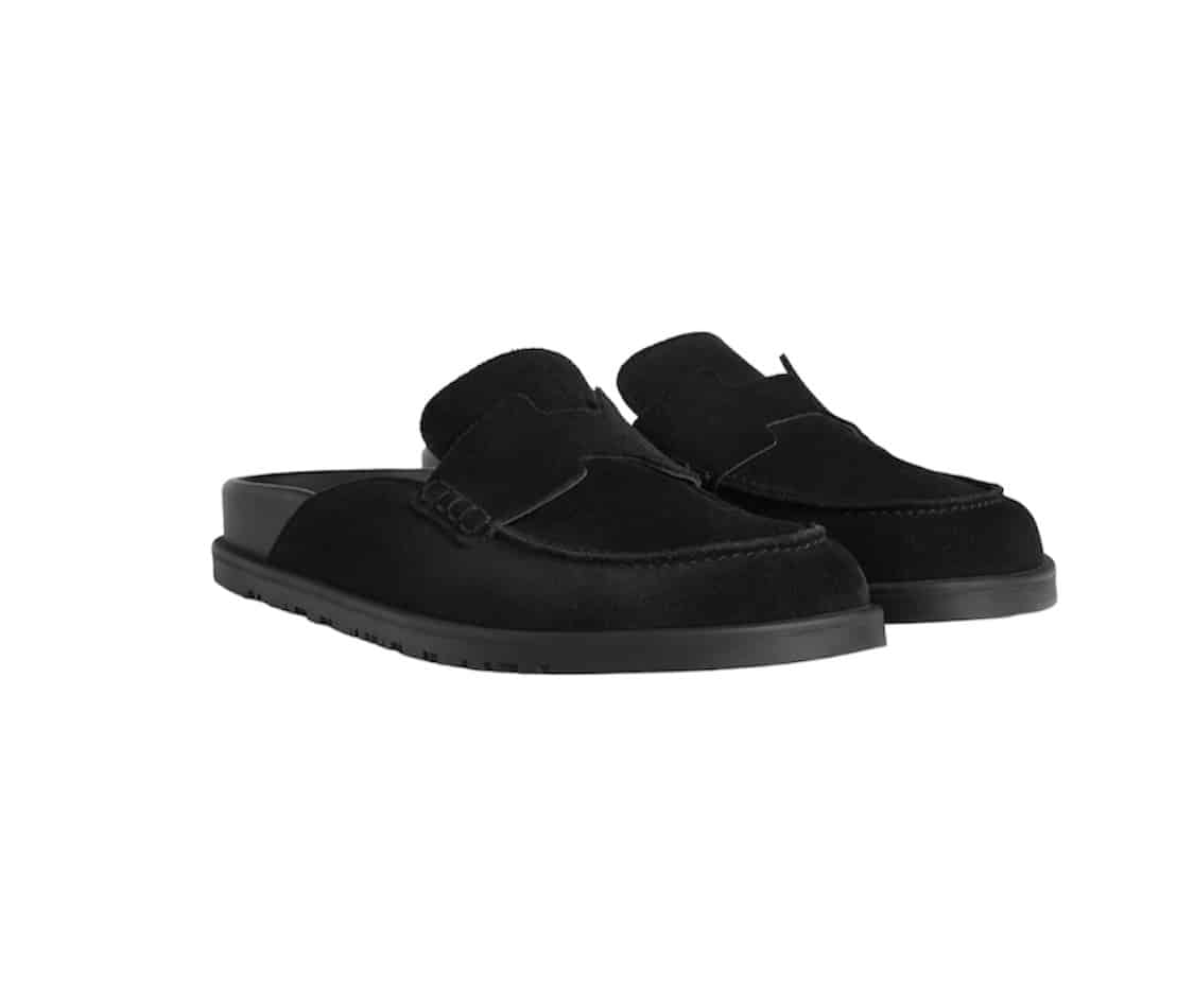 Hermes Go mule size 43 Black Suede | The Luxury Flavor