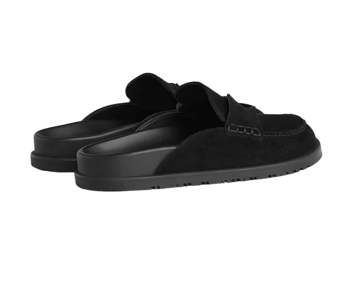 Hermes Go mule size 43 Black Suede | The Luxury Flavor