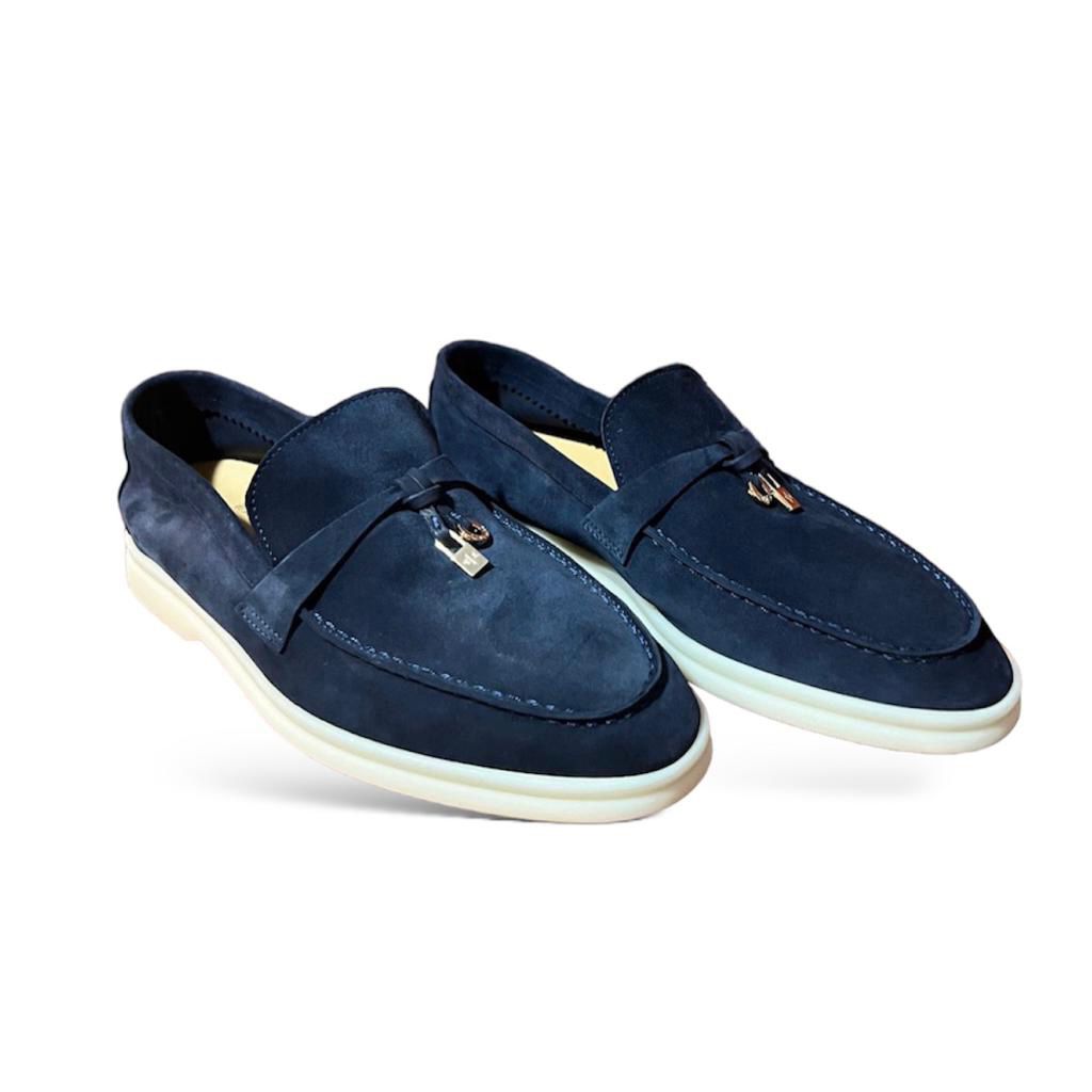 Loro Piana 38 EU Summer Charms Walk Loafers Dark blue | The Luxury Flavor