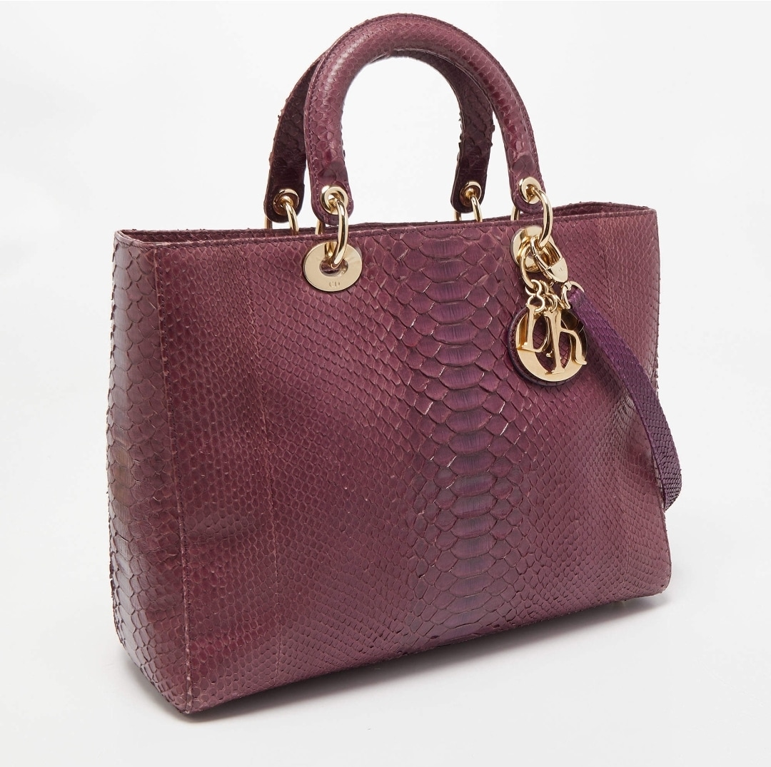Dior Purple Python Large Tote bag – The Luxury Flavor