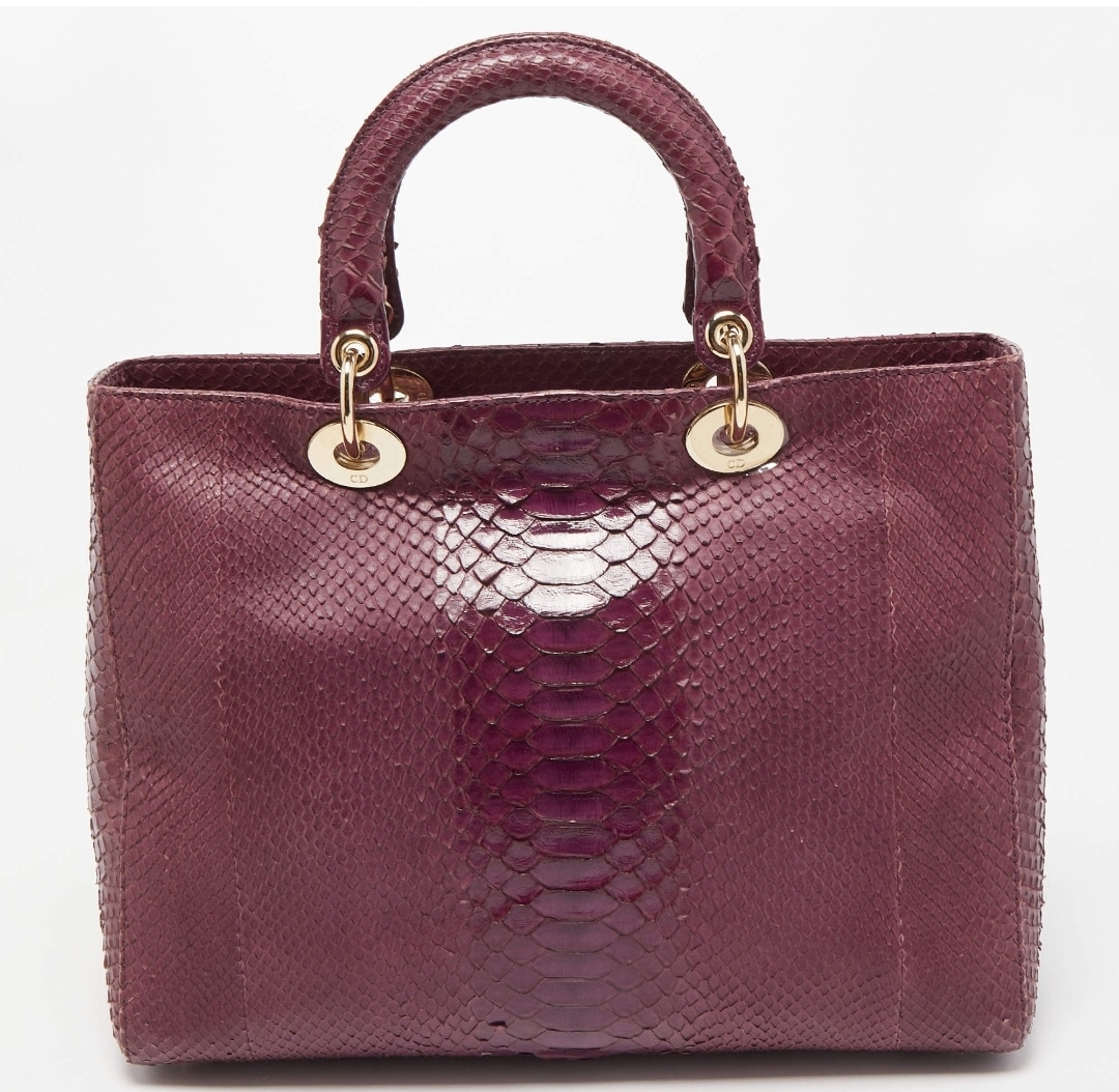 Dior Purple Python Large Tote bag – The Luxury Flavor