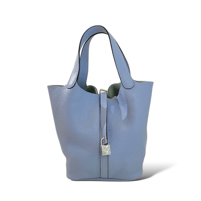 Hermes Picotin 22 Blue Lin PHW | The Luxury Flavor