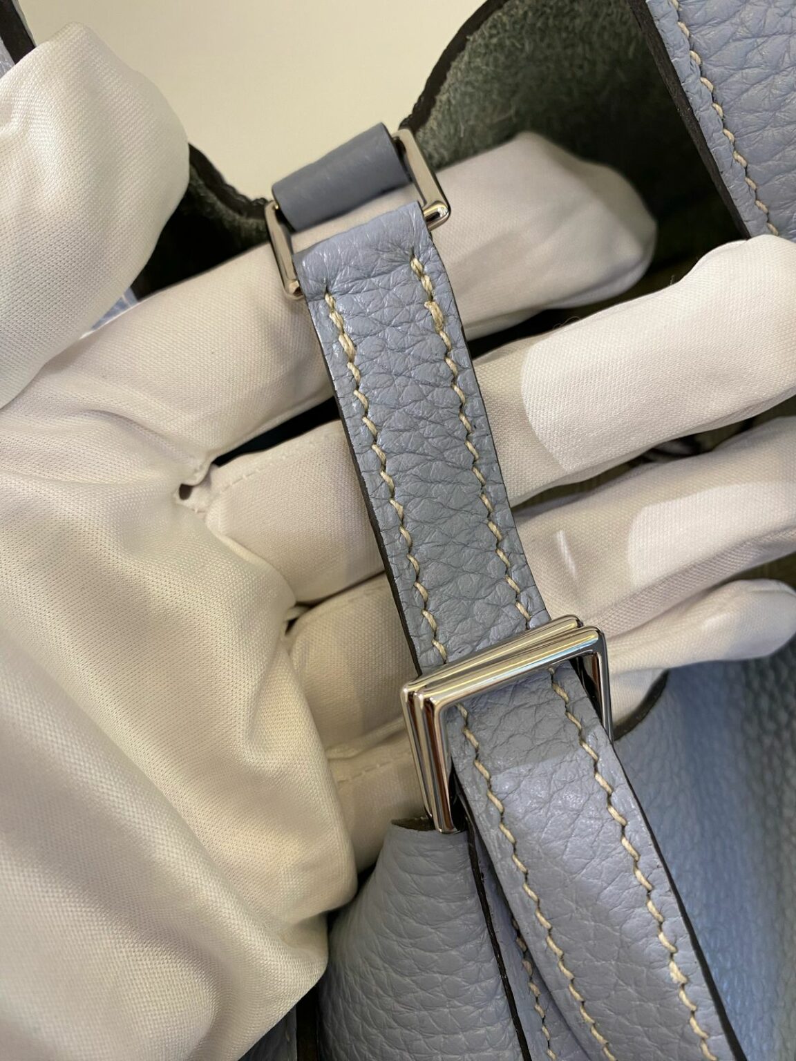 Hermes Picotin 22 Blue Lin PHW | The Luxury Flavor