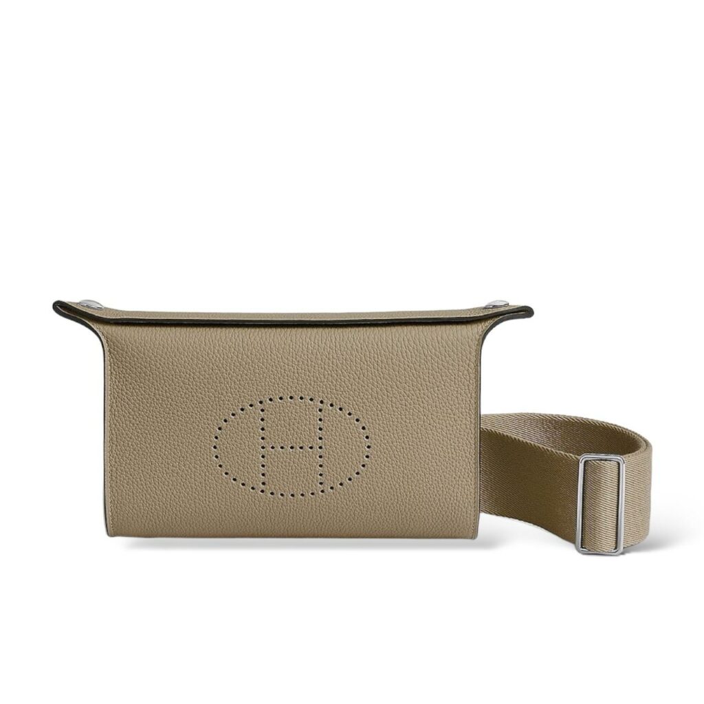 Hermes Videpoches Beige Marfa PGHW | The Luxury Flavor