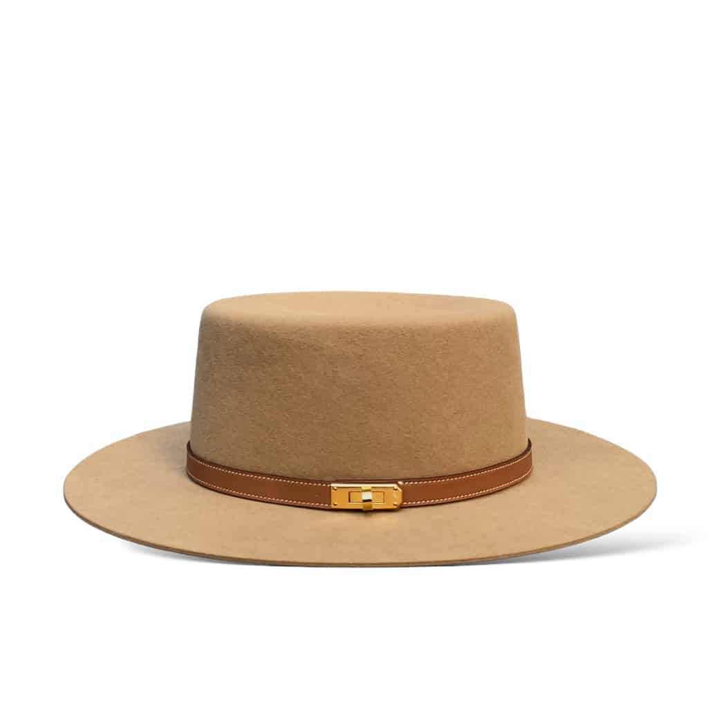 Hermes Hampton Felt Beige Camel Hat GHW – The Luxury Flavor