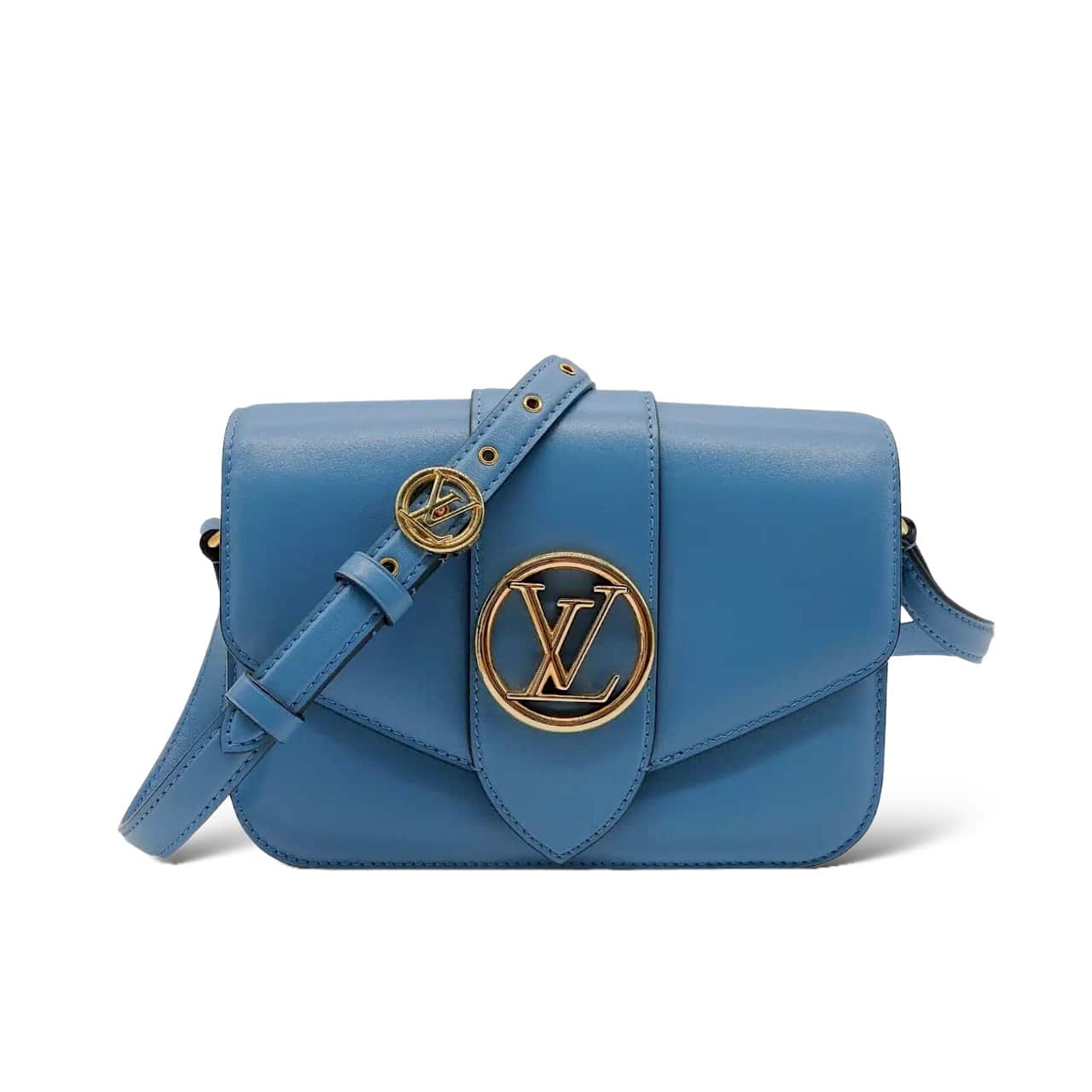 Louis Vuitton Bleu Orage Leather LV Pont 9 Bag | The Luxury Flavor